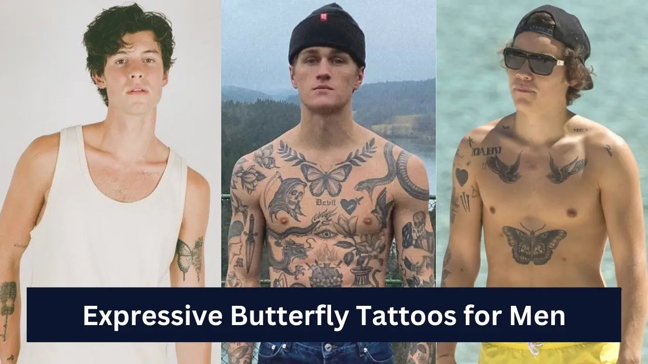 Expressive 12 Butterfly Tattoos for Men: Placements & Inspiration ...