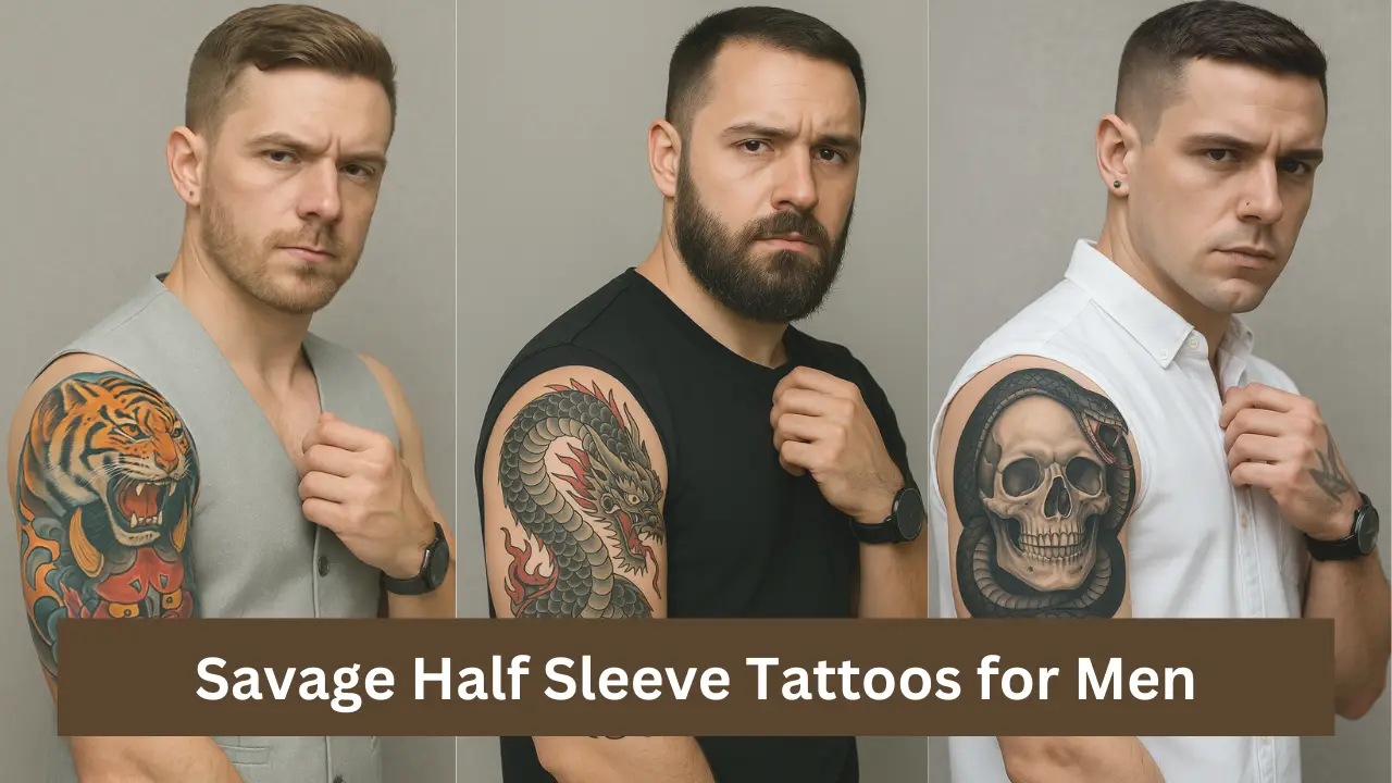 20 Savage Half Sleeve Tattoos for Men with Big Energy. – Men Deserve